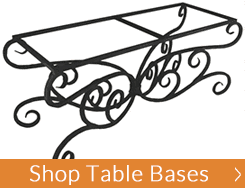 Wrought Iron Table Bases and Iron Table Legs – timelesswroughtiron