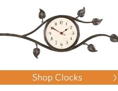 Wrought Iron Wall Clocks and Desk Clocks | Timeless Wrought Iron ...