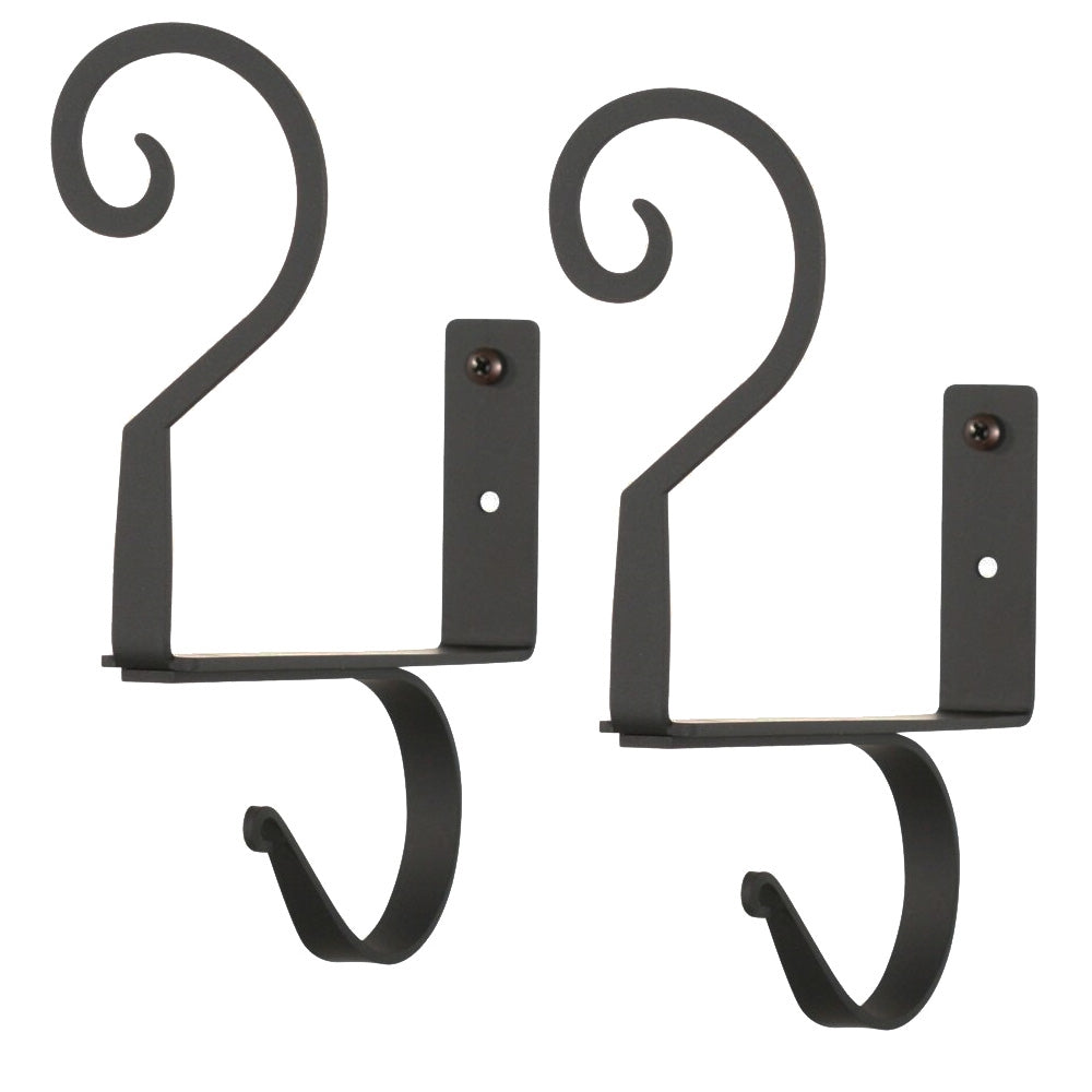 Curtain Rod Shelf Brackets | Sold in Pairs | Timeless Wrought Iron ...