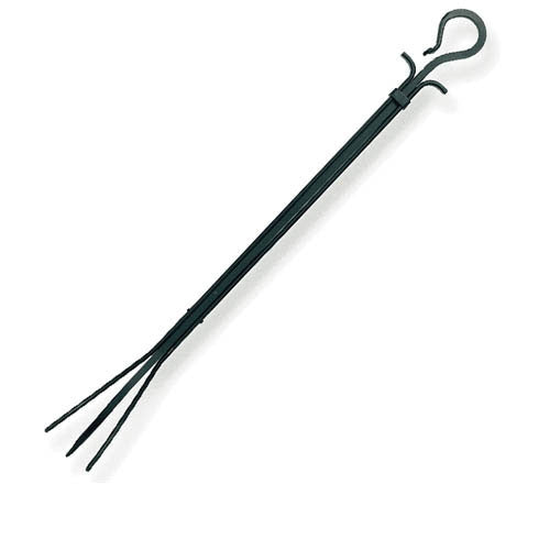 Matte Black Iron Fireplace Tongs | 30-in. Long – timelesswroughtiron