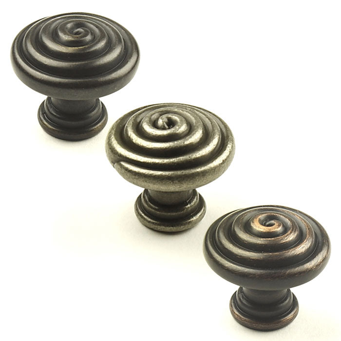 Omega Zinc Die Cast Knob 1-3/8in diameter by Century Hardware ...