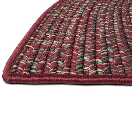 Reversible Red Braided Hearth Rug | 27" x 48" – timelesswroughtiron