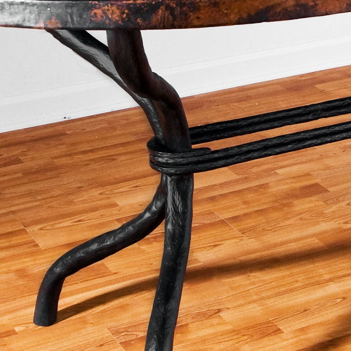 Iron Dining Table Base | Woodland – timelesswroughtiron