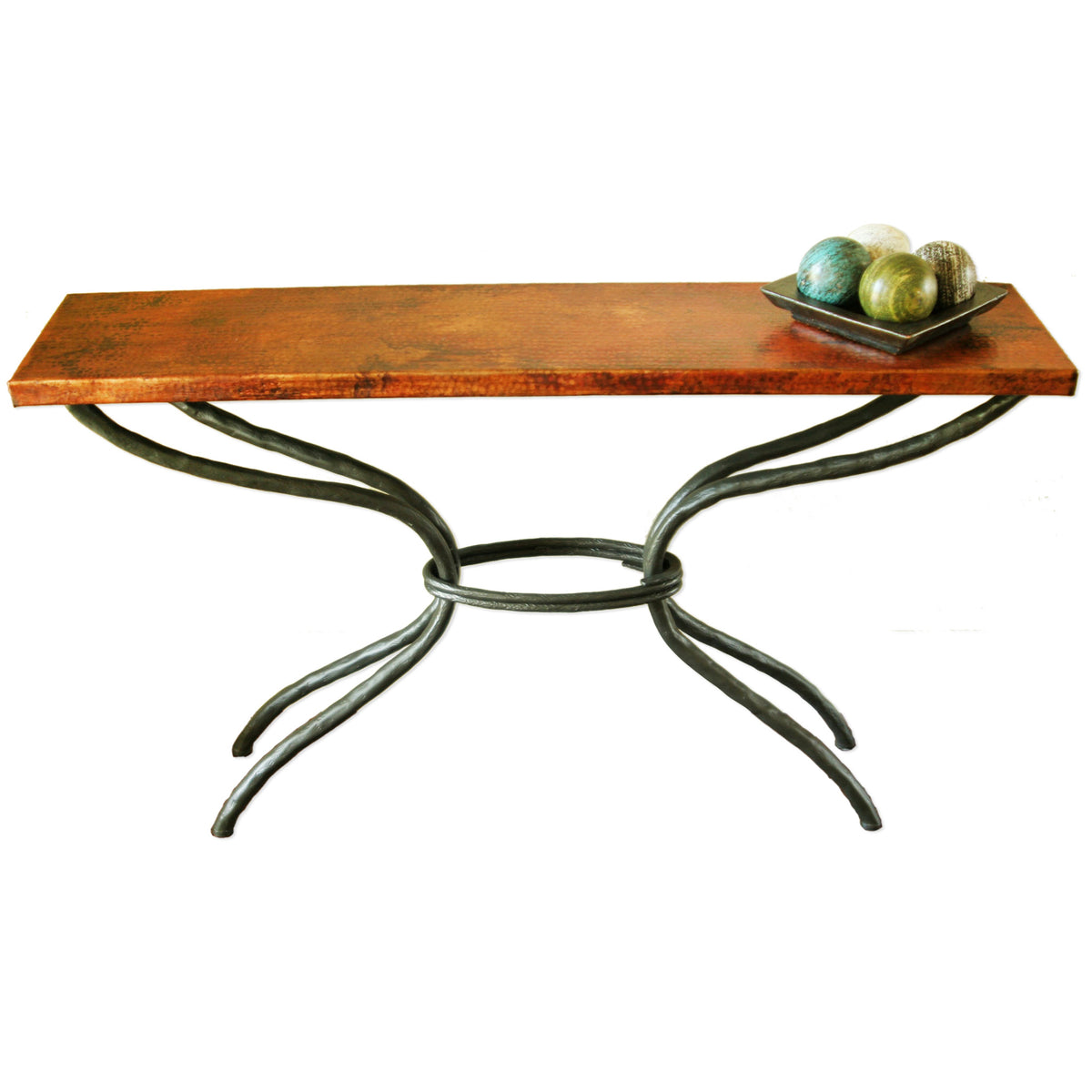 Contemporary Woodland Iron Console Table Base – timelesswroughtiron