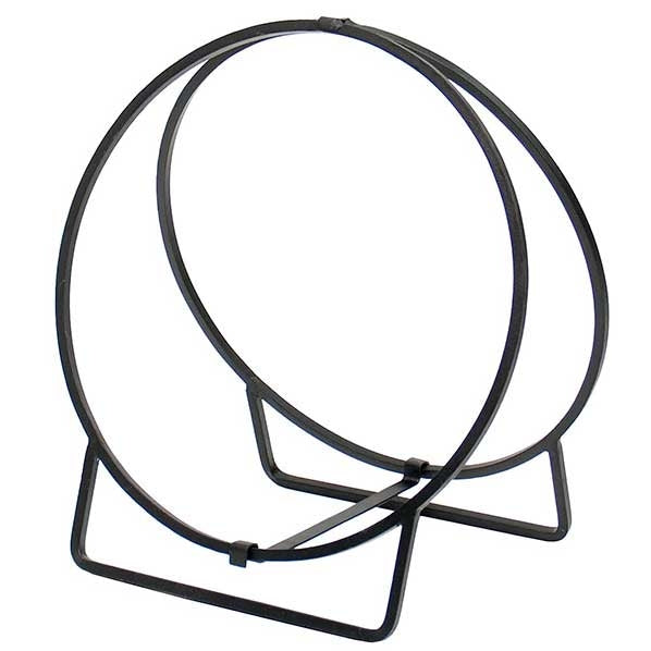 Iron Hoop Firewood Holder | 24 inch – timelesswroughtiron
