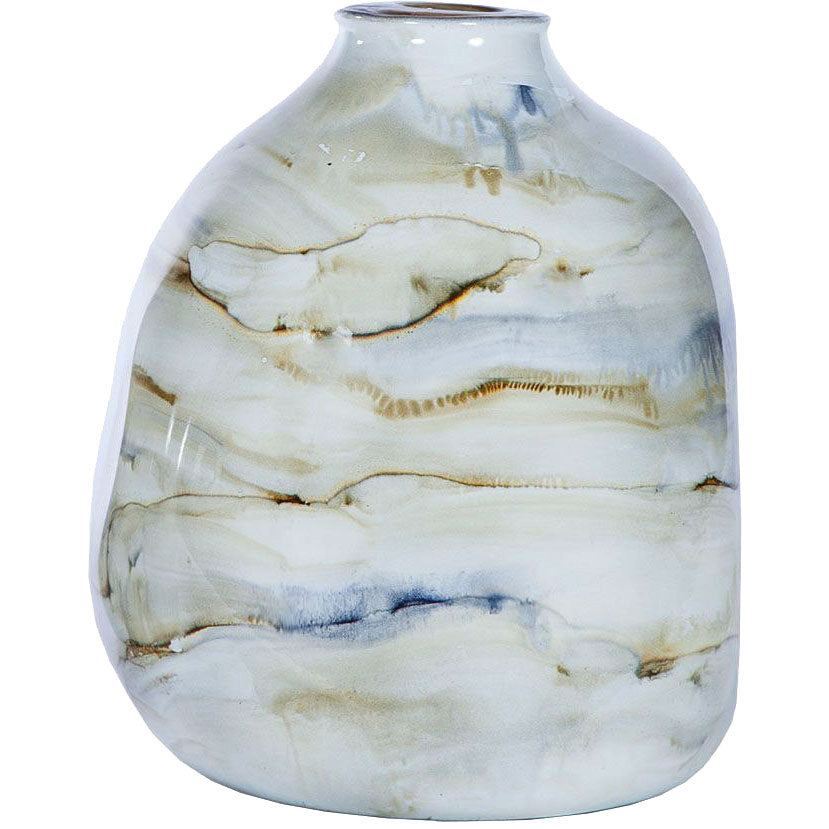 Small Recycled Glass Urn with Smoke Finish – timelesswroughtiron