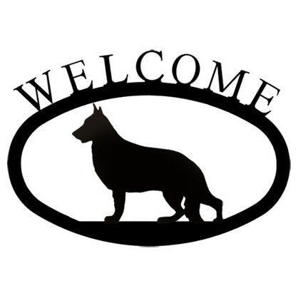 Wrought Iron Welcome Sign Small - German – timelesswroughtiron
