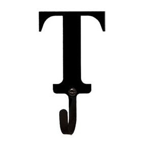 Wrought Iron Letter T Wall Hook – timelesswroughtiron