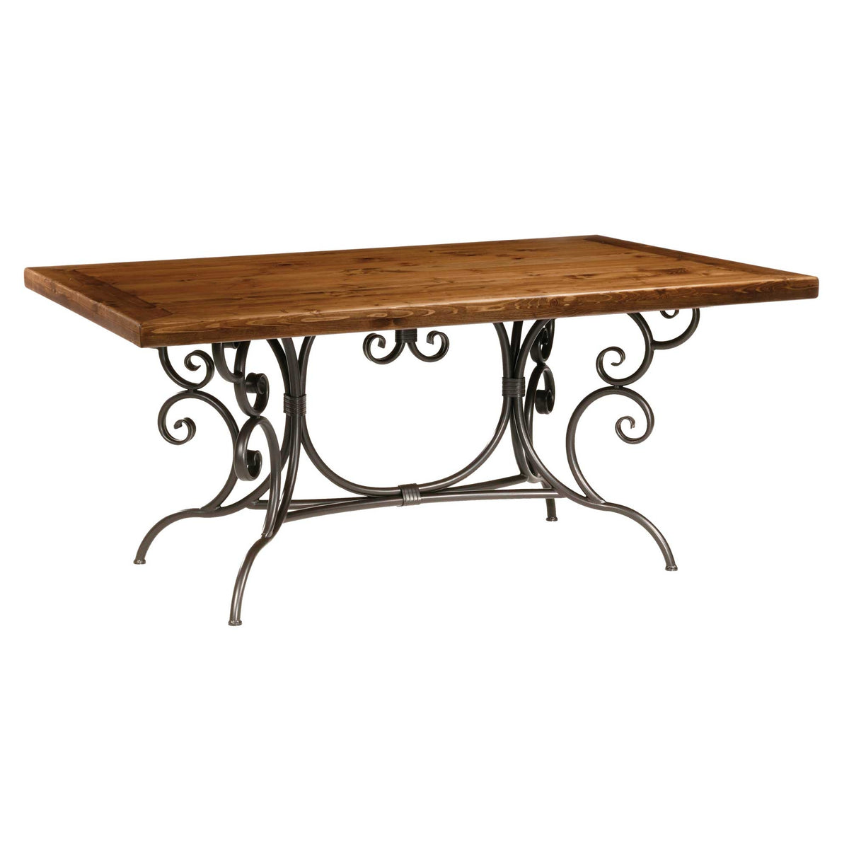 Wrought Iron Dining Table Base - Waterbury Dining Table Base Only ...