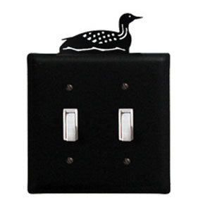 Wrought Iron Loon Switch Cover (Double) – timelesswroughtiron