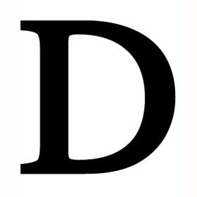 Wrought Iron Letter D – timelesswroughtiron