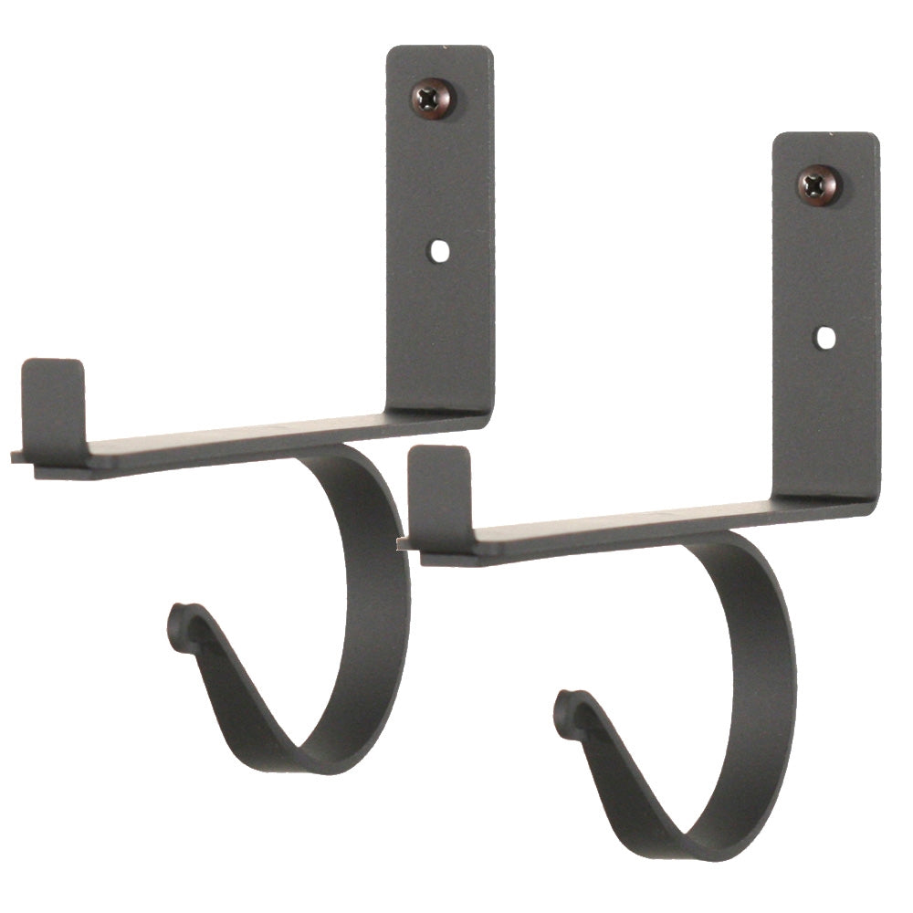 Curtain Rod Shelf Brackets | Sold in Pairs | Timeless Wrought Iron ...