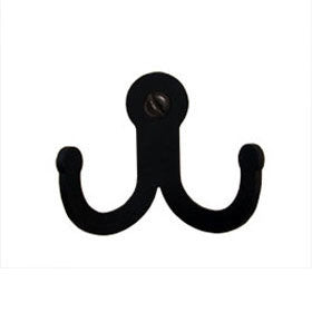 Wrought Iron Plain Double Wall Hook (Hook Depth measures 1/2"D ...